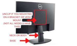 Remove a Dell Monitor Stand (EASILY For All Models)